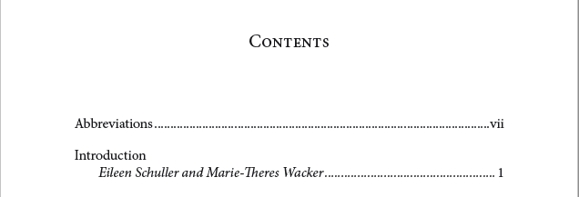 Abbreviations Lists | SBL Handbook of Style